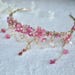 Sakura Flower Crown Headband, Handmade Cherry Blossom Tiara, Pink ...