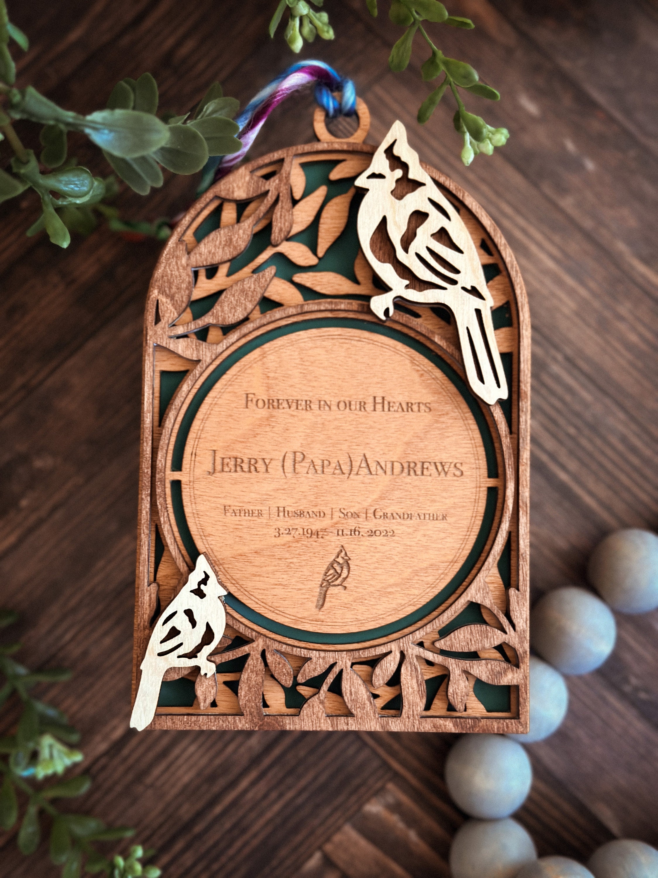 In Loving Memory Memorial Sign | Personalized Keepsake to Honor Your ...