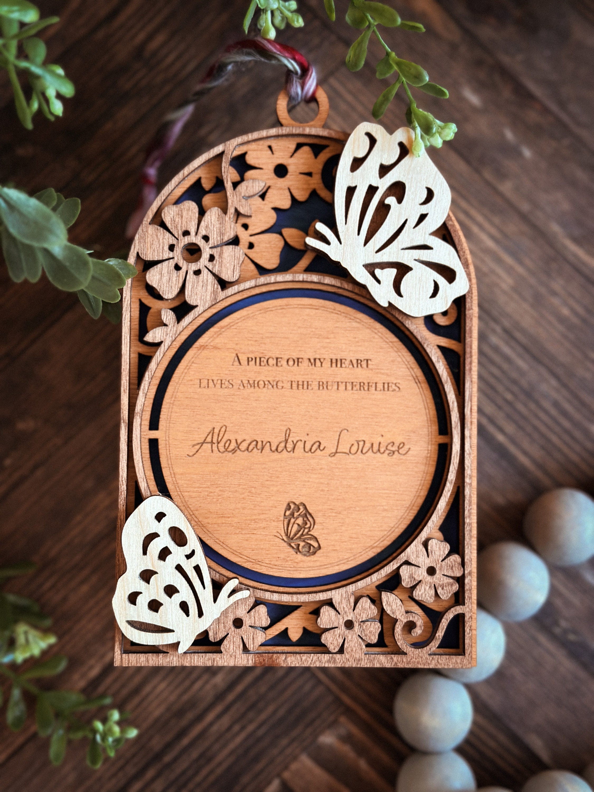 In Loving Memory Memorial Sign | Personalized Keepsake to Honor Your ...