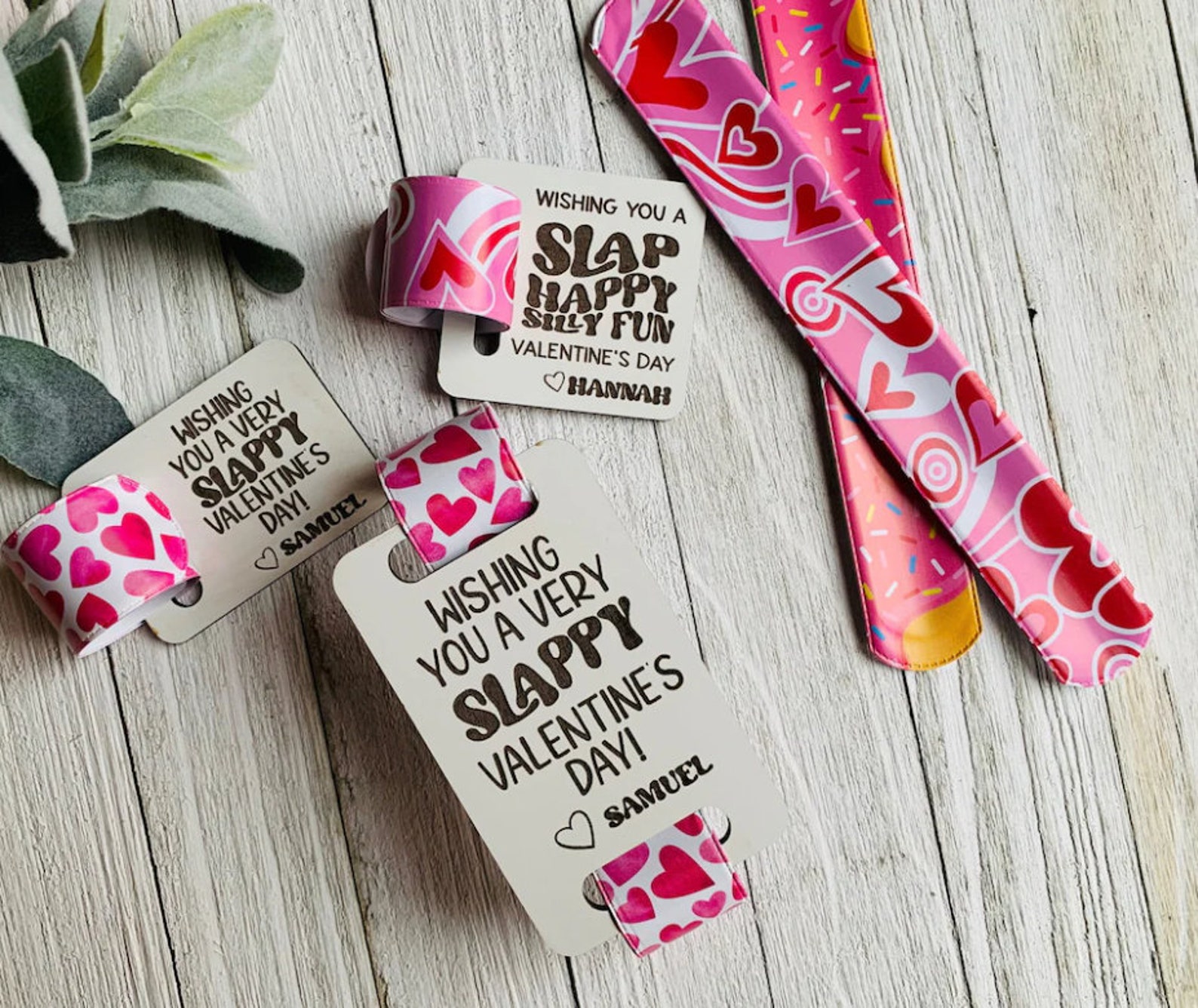 Valentine's Day Slap Bracelet Sets for Classroom Gift Handouts - Etsy