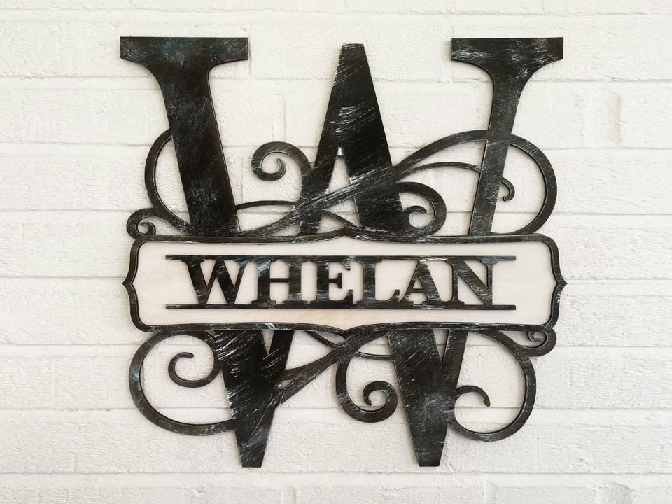 Custom Multi-layer Monogram Wooden Sign Personalized Home Decor - Etsy