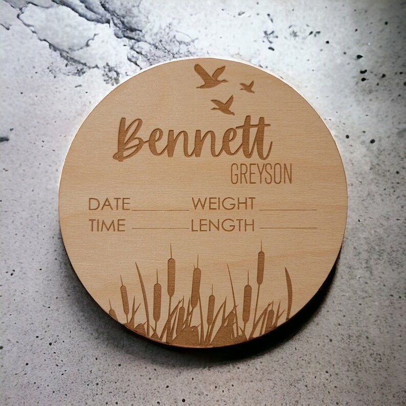 Duck Call Baby Announcement, Hunting Baby Announcement, Hunting Baby ...