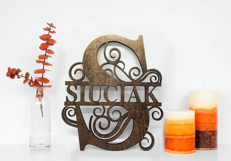 Custom Monogram Wood Sign - Personalized Home Decor - Etsy