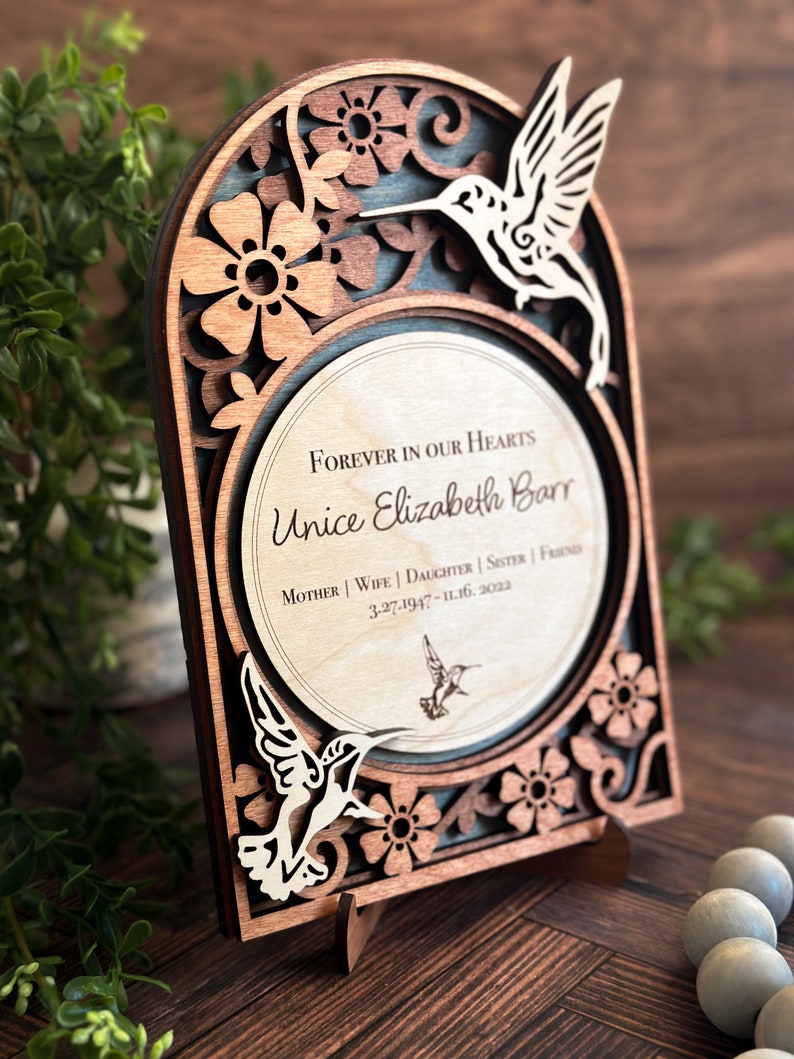 In Loving Memory Memorial Sign | Personalized Keepsake to Honor Your ...