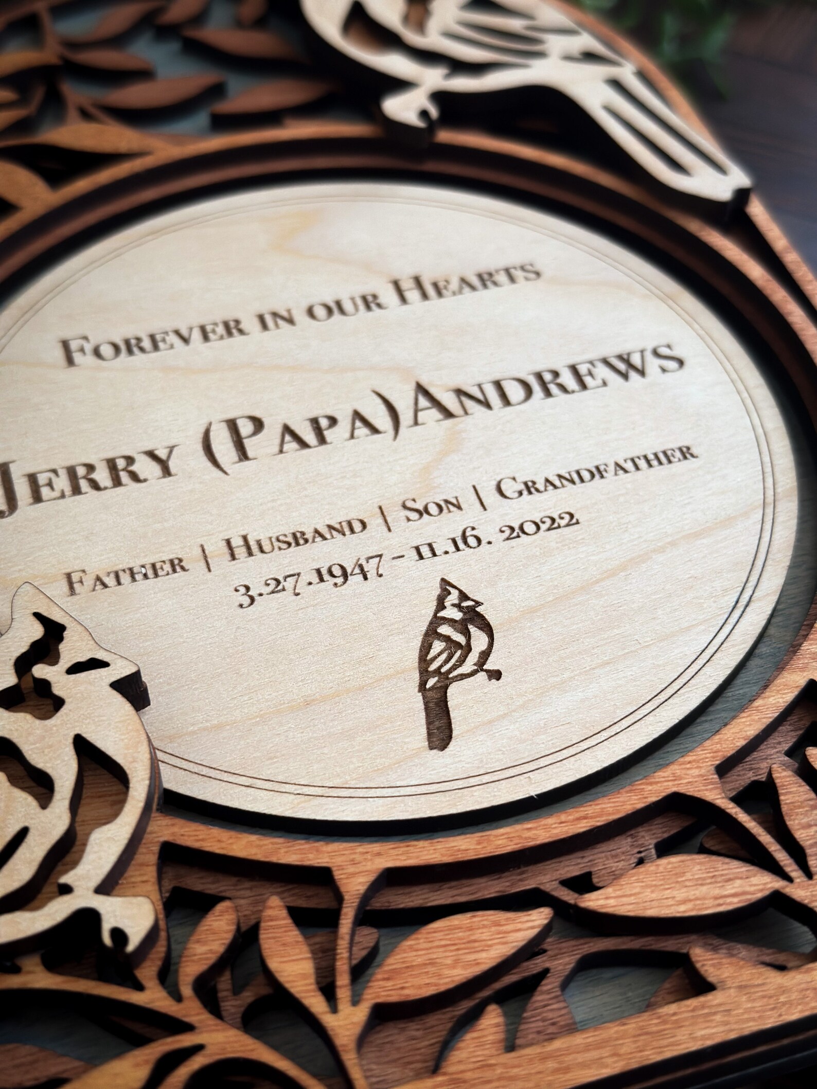 In Loving Memory Memorial Sign | Personalized Keepsake to Honor Your ...
