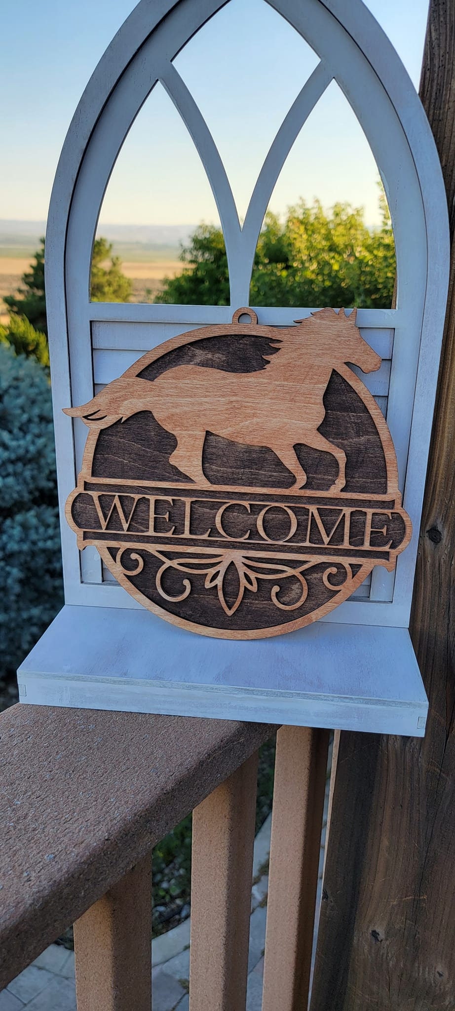Welcome 2 Layer Wood Sign - Sunflower, Highland Cow, Cardinal ...