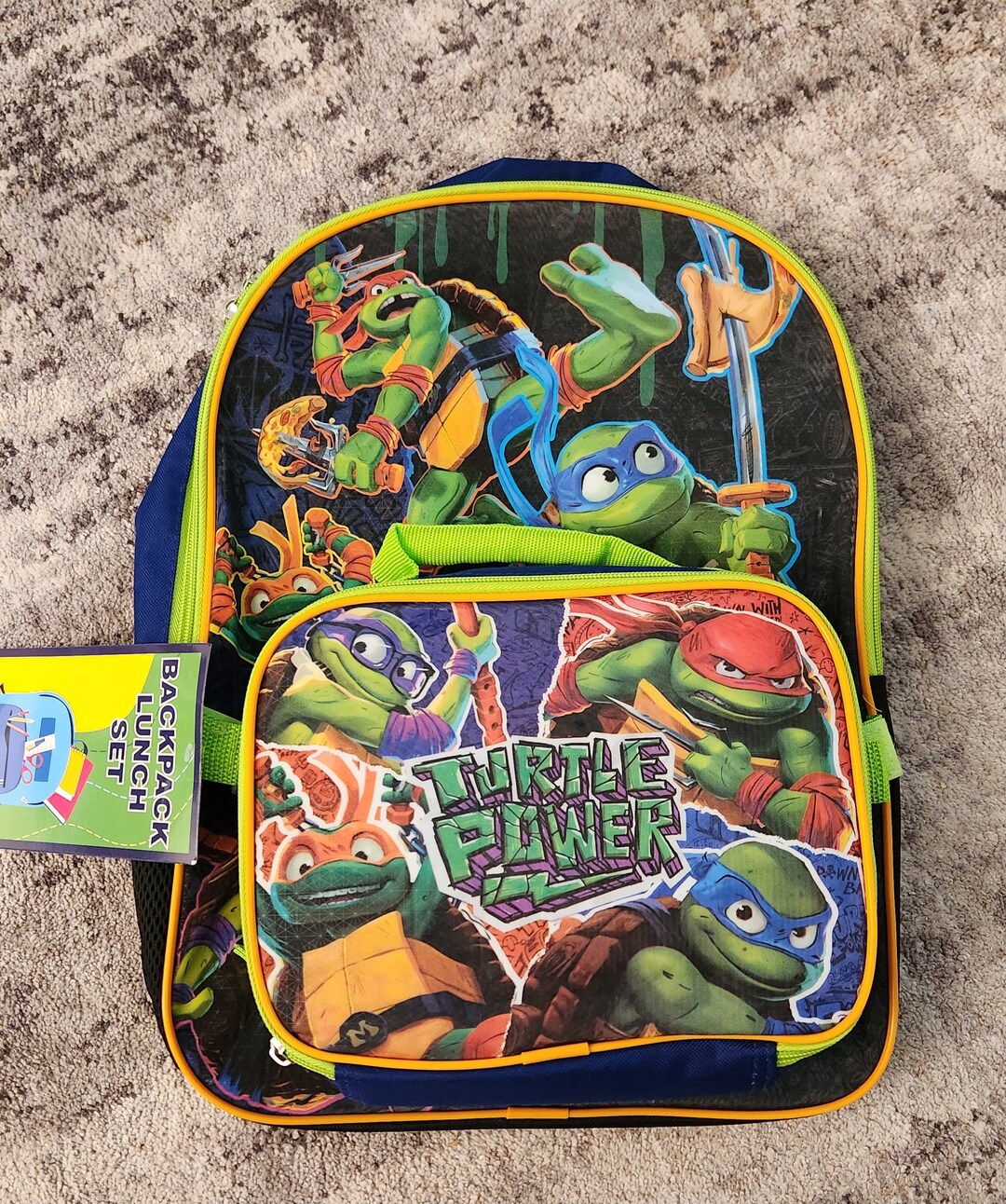 TMNT Backpack & Lunchbox - Etsy