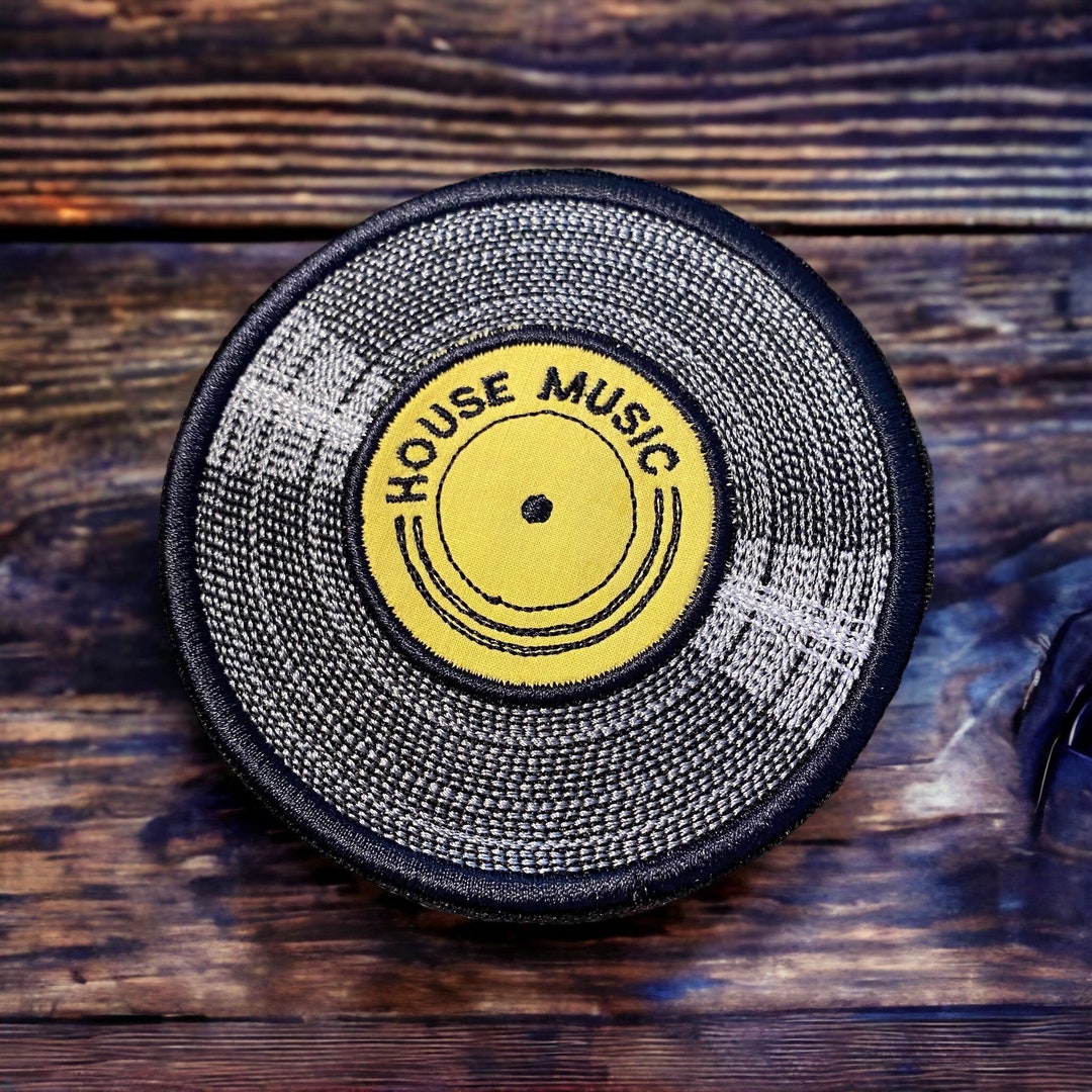 House Music Record Patch/vintage Vinyl Record/iron On/sew On/hook ...