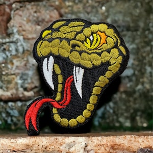 Snake Head Patch - Etsy