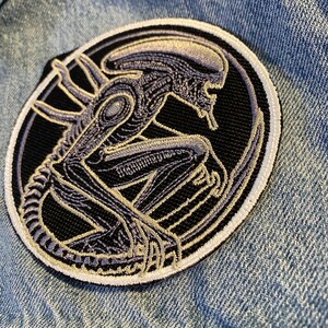 Alien Xenomorph Embroidered Patch Sci Fi Horror Movie - Etsy