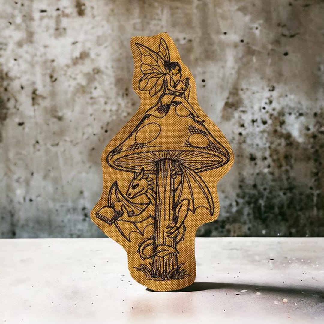 Fairy and Dragon Patch – Fantasy Iron on Patch for Jackets, Cosplay, or ...