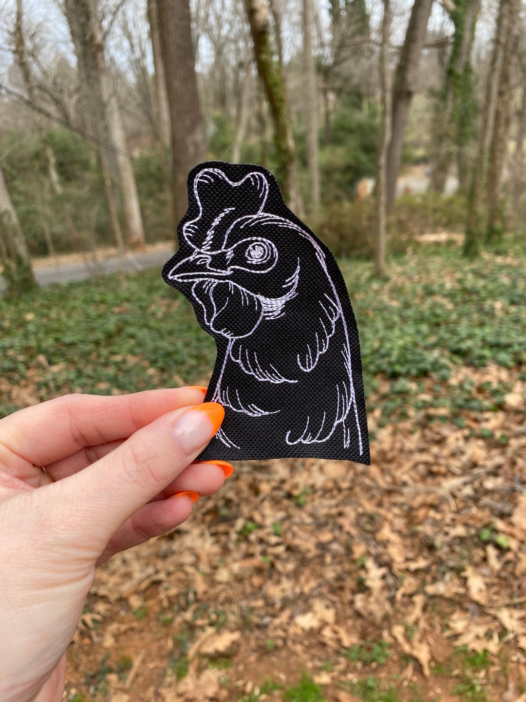 Charming Chicken Patch, Chicken Lovers, Iron On, Sew On, Embroidered - Etsy