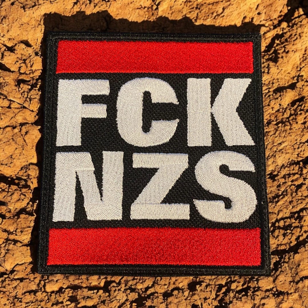 FCK NZS Embroidered Patch, Anti-fascism, Iron-on or Sew-on - Etsy