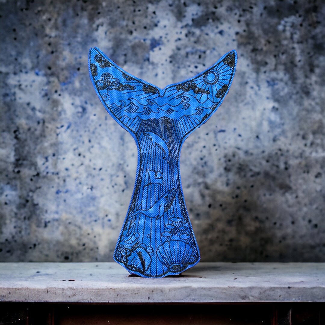 Whale Tail Embroidered Patch – Ocean Themed Iron On/sew On - Etsy