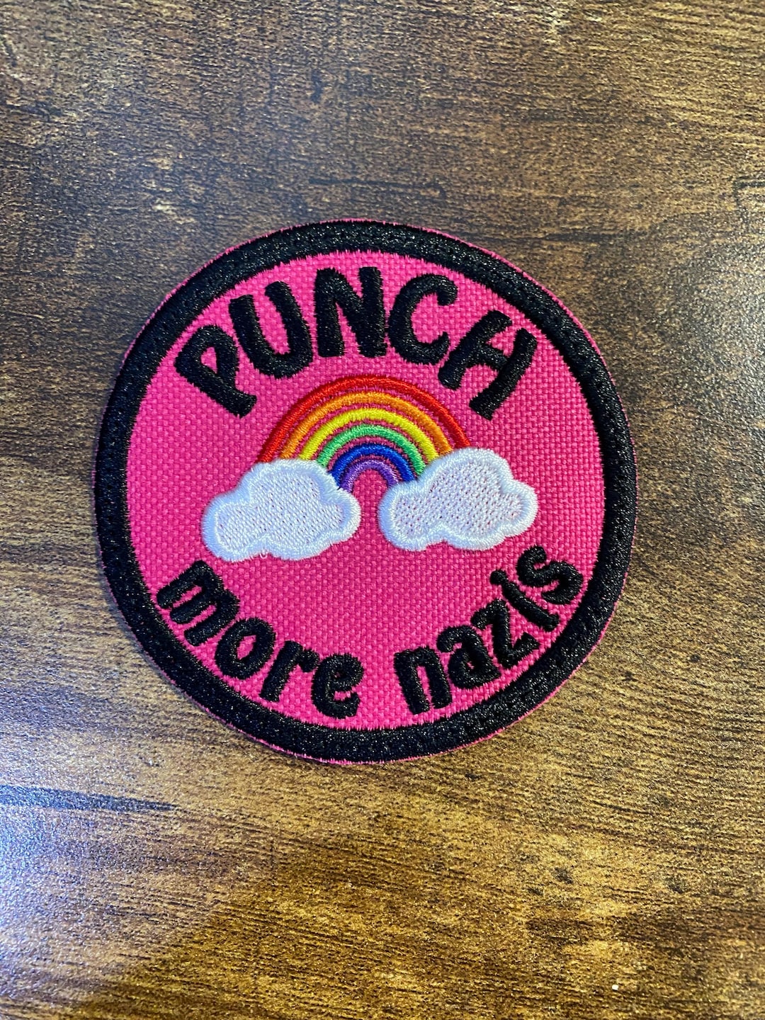 Anti-fascist Action Embroidered Patch: Rainbow Protest Symbol - Etsy