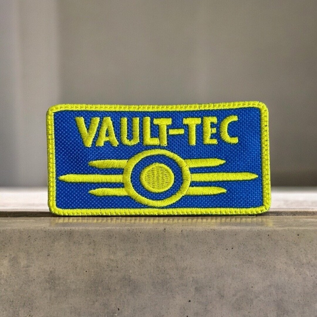 Vault Tec Patch, Fallout Logo Patch 1.75 X 3.50 Sew-on, Iron-on, Hook ...