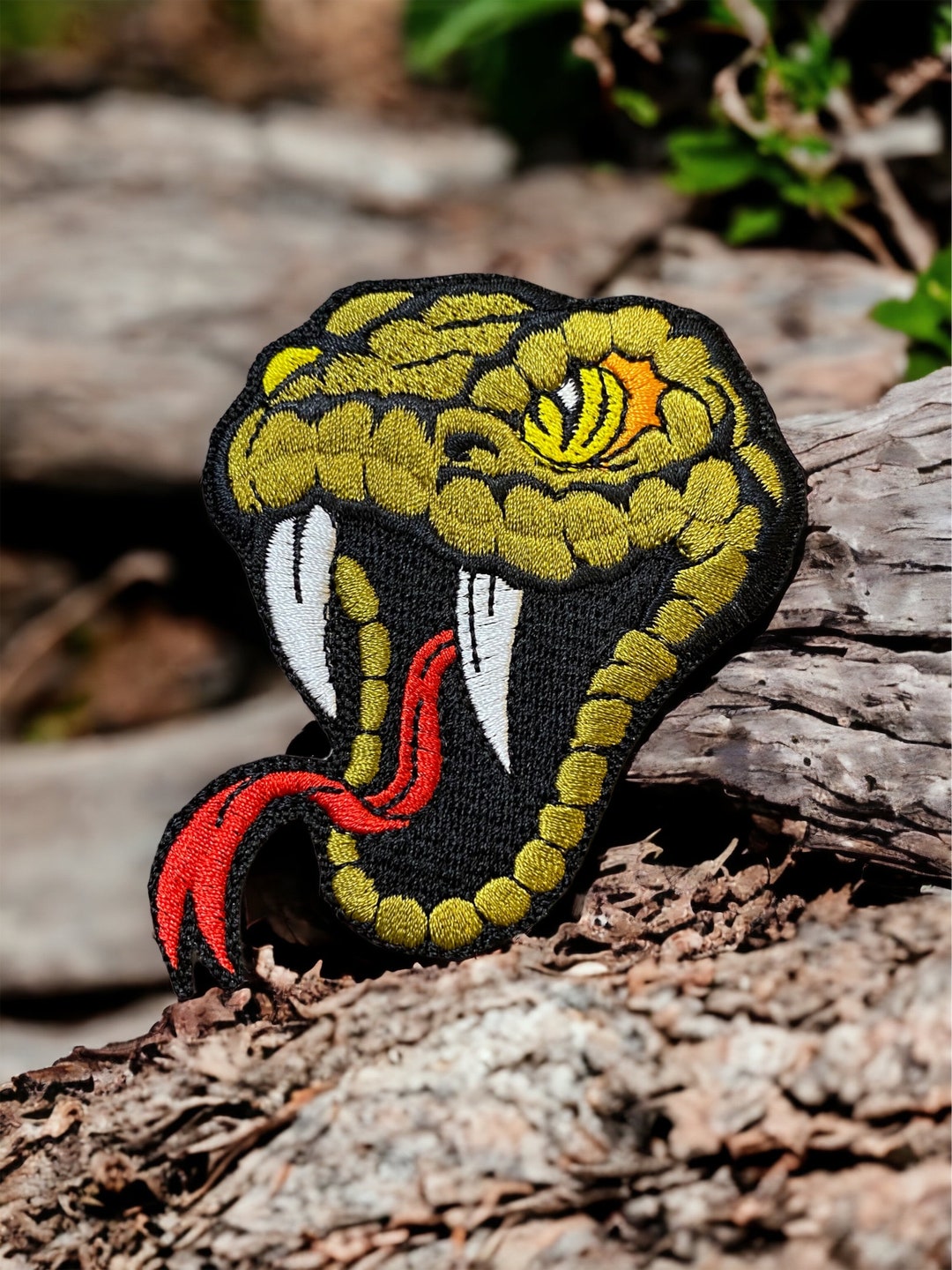 Snake Head Patch - Etsy