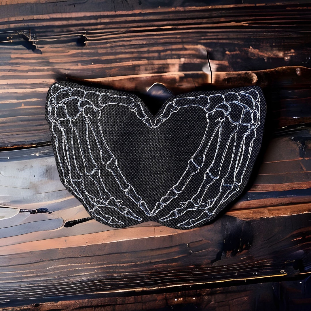 Skeleton Heart Hands/anatomy Patch/iron On/sew On/bones/patches for ...