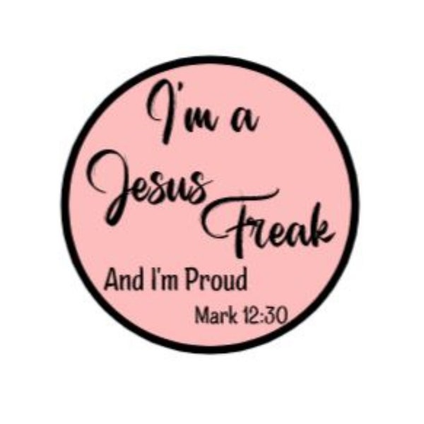 Jesus Freak Sticker - Etsy