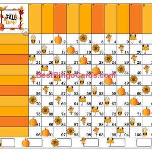 Bingo Boards 1-20 Player Grid Fall Straight, Mixed, 100 Ball - Etsy
