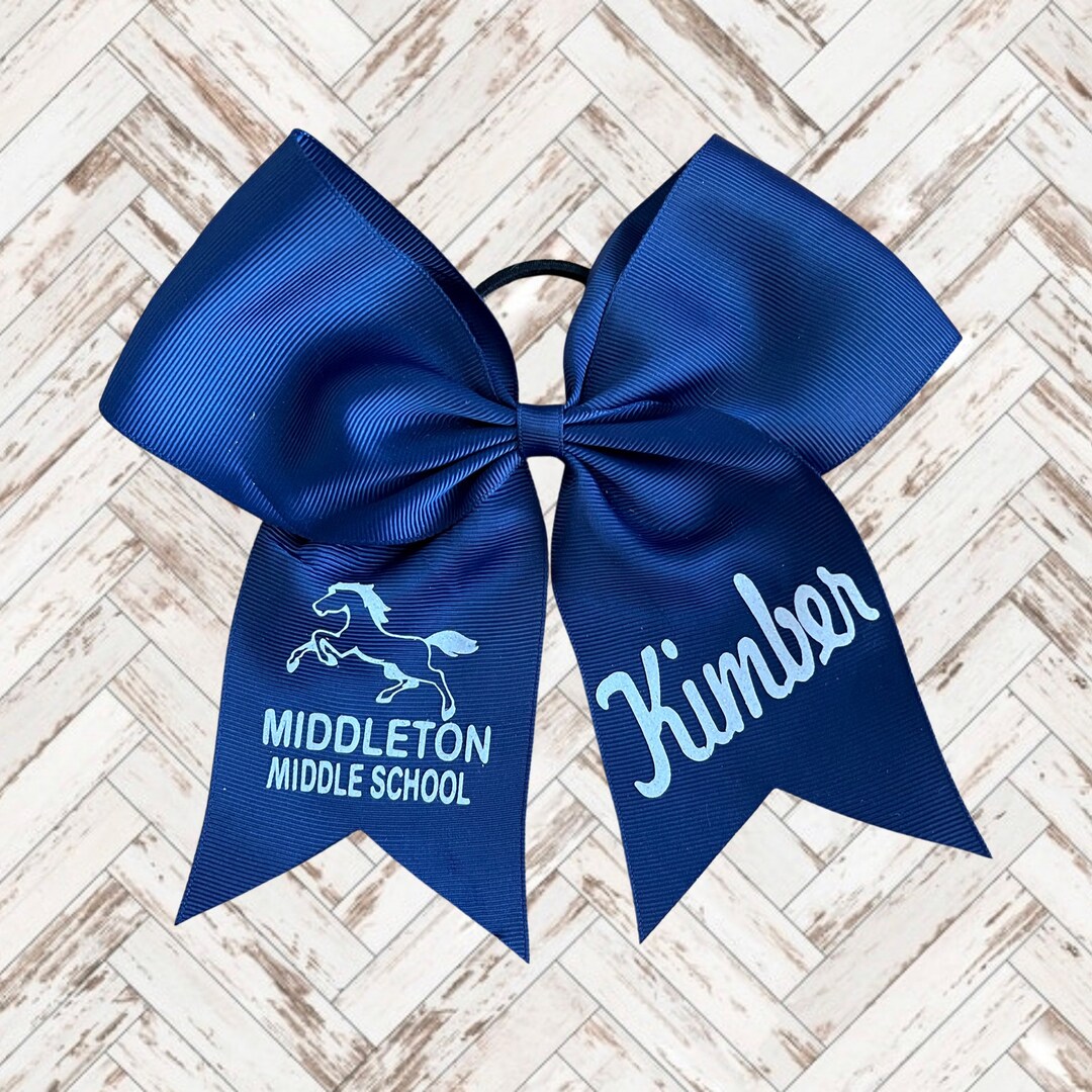 Custom School Spirit Bow: Personalized Mascot & Colors - Etsy