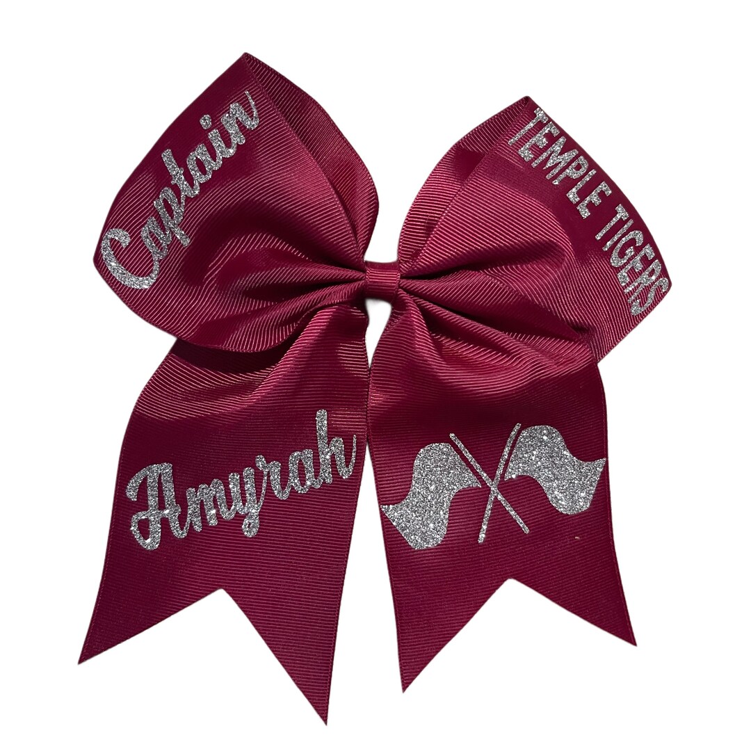 Maroon Color Guard Hair Bow - Etsy