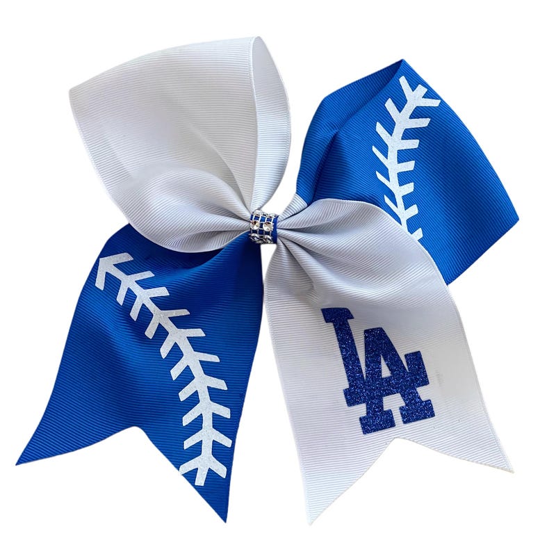 La Dodgers Hair Bow - Etsy