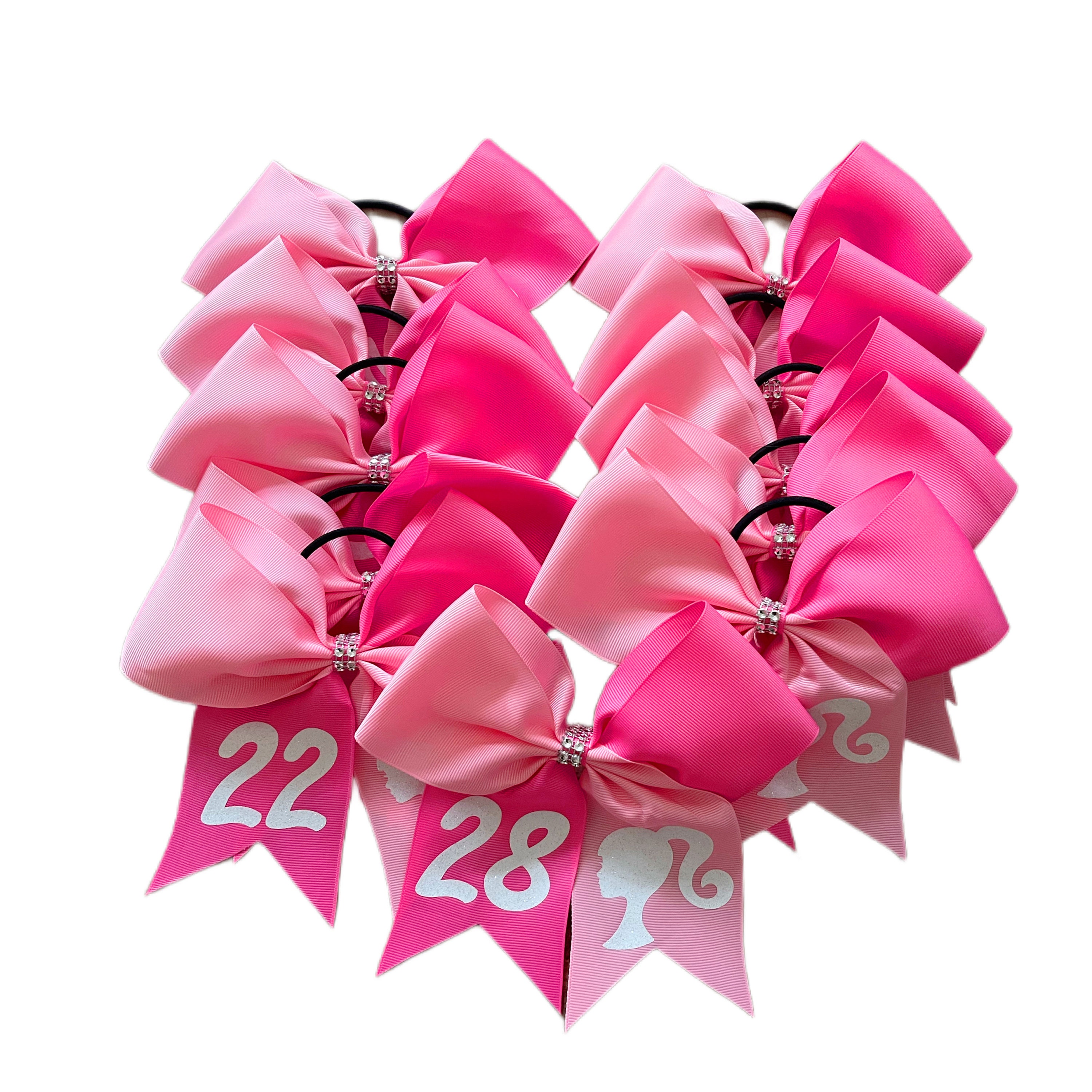 Pink Barbie Softball Bows - Etsy