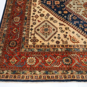 9x12 Ft Serapi Area Rug, Afghan Hand Knotted Rug, Animal Rug, Office ...