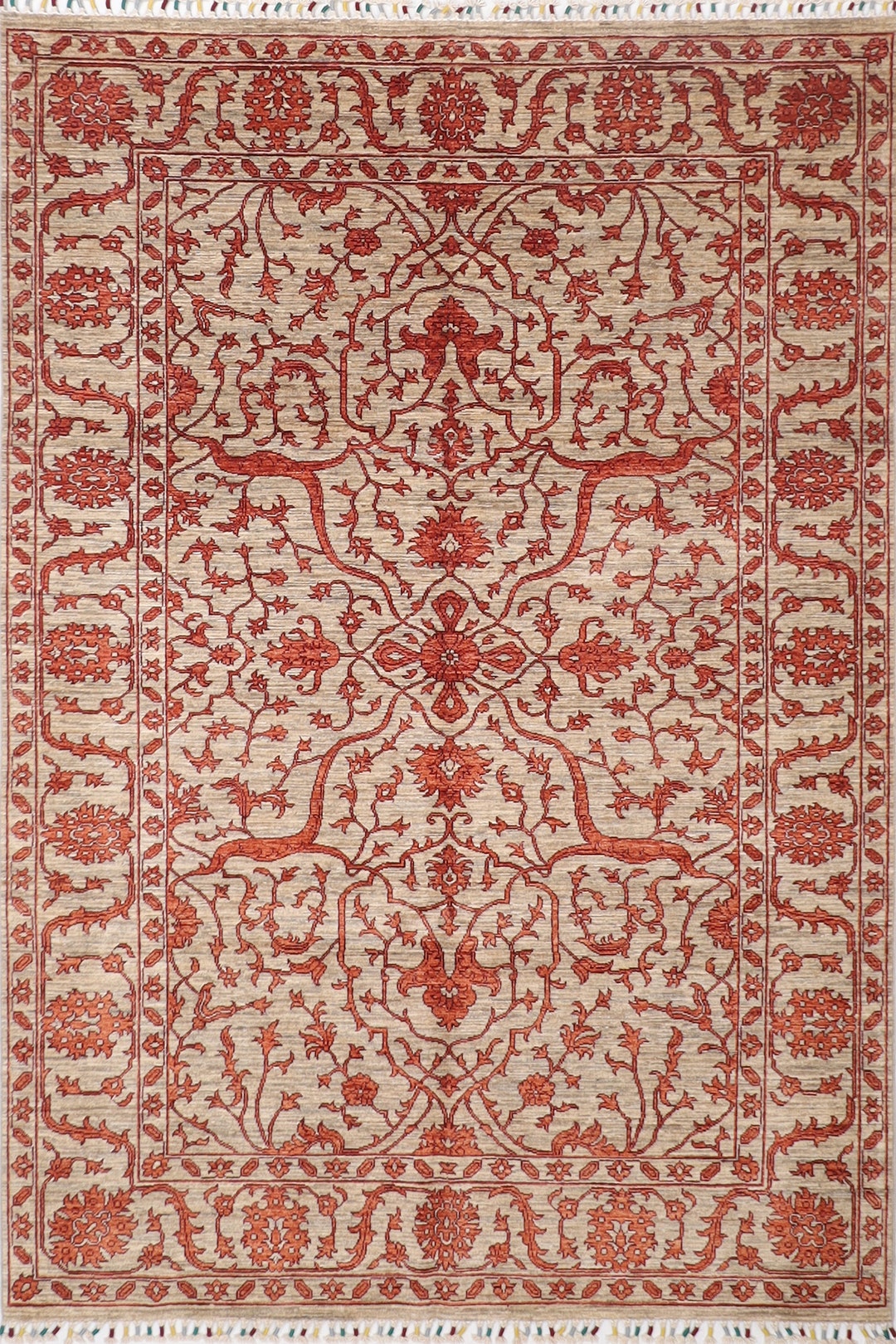 6x8 Ft Tribal Zeigler Area Rug, Afghan Hand Knotted Rug, 5'9x7'10 Ft ...