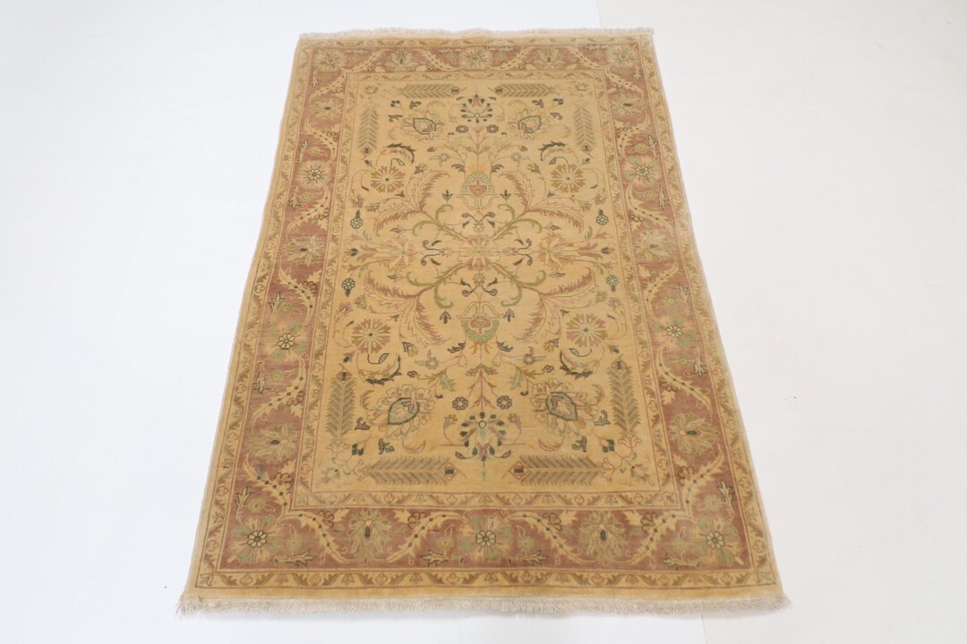3x5 Ft. Fine Oriental Area Rug, 3'3x4'10 Afghan Hand Knotted Rug ...