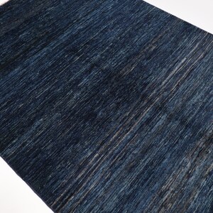 5x7 Ft Navy Blue Gabbeh Wool Area Rug,5x6'5 Afghan Hand Knotted Rug ...