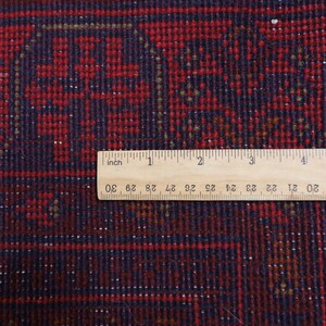 3x5 Ft Red Bokhara Area Rug, 3'5x5'2 Ft Afghan Hand Knotted Rug ...