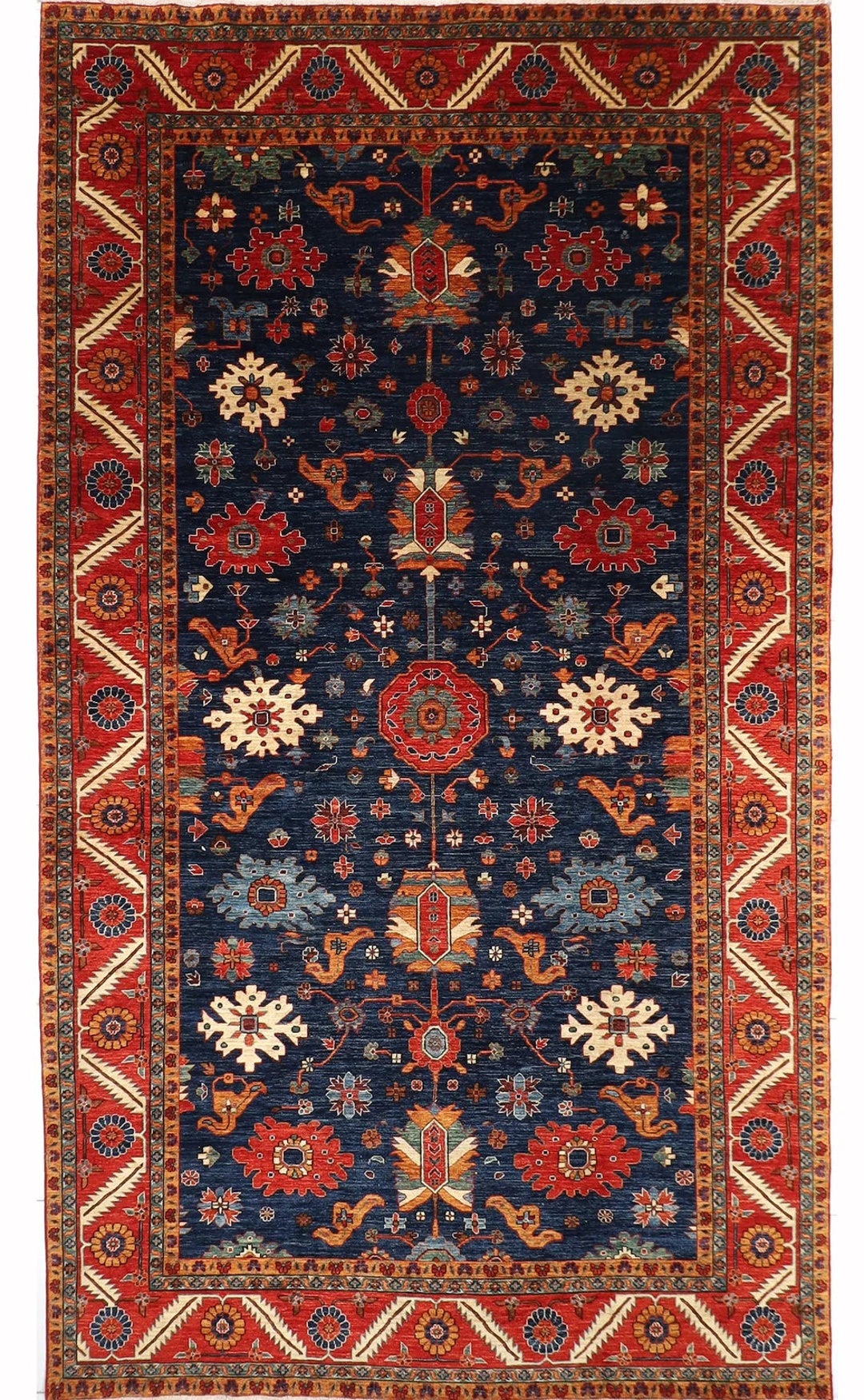 8x14 Ft Bidjar Palace Size Blue Area Rugs, Hand Knotted Natural Dye ...