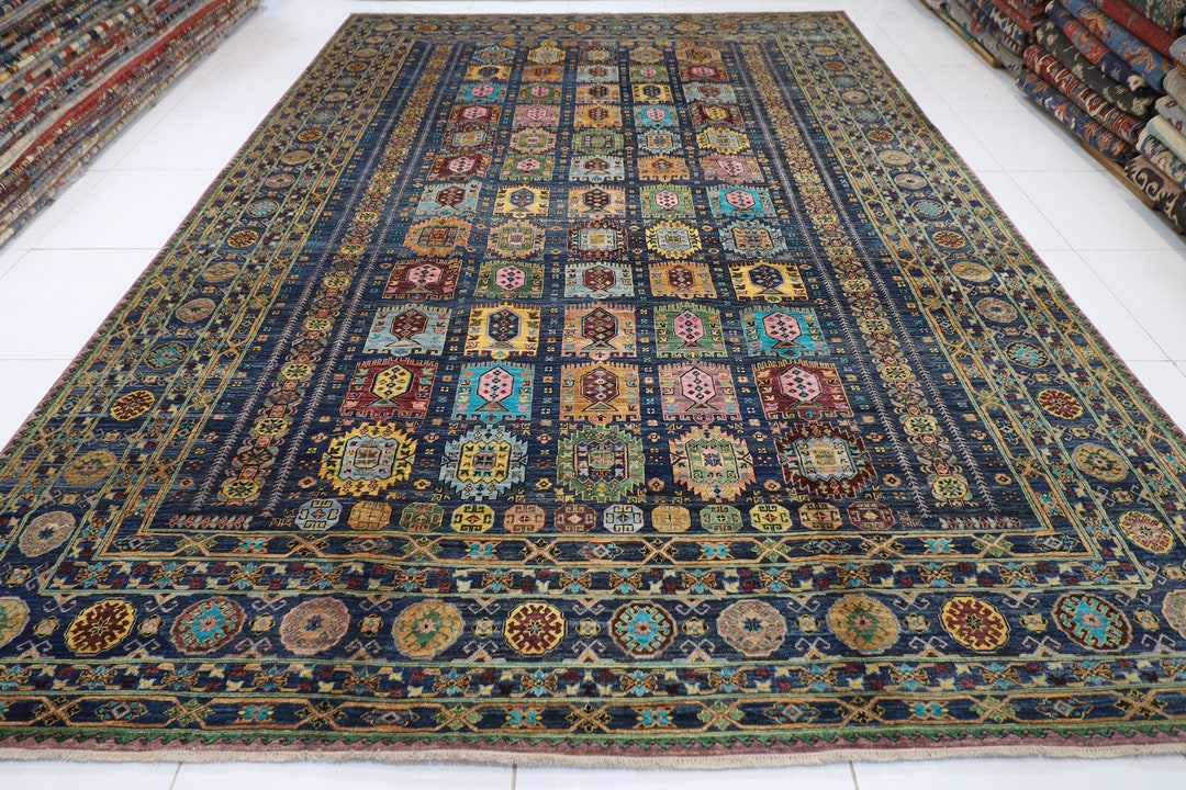 10x15 Ft Tribal Baluch Area Rug, 9'11x14'7 Ft Afghan Hand Knotted ...