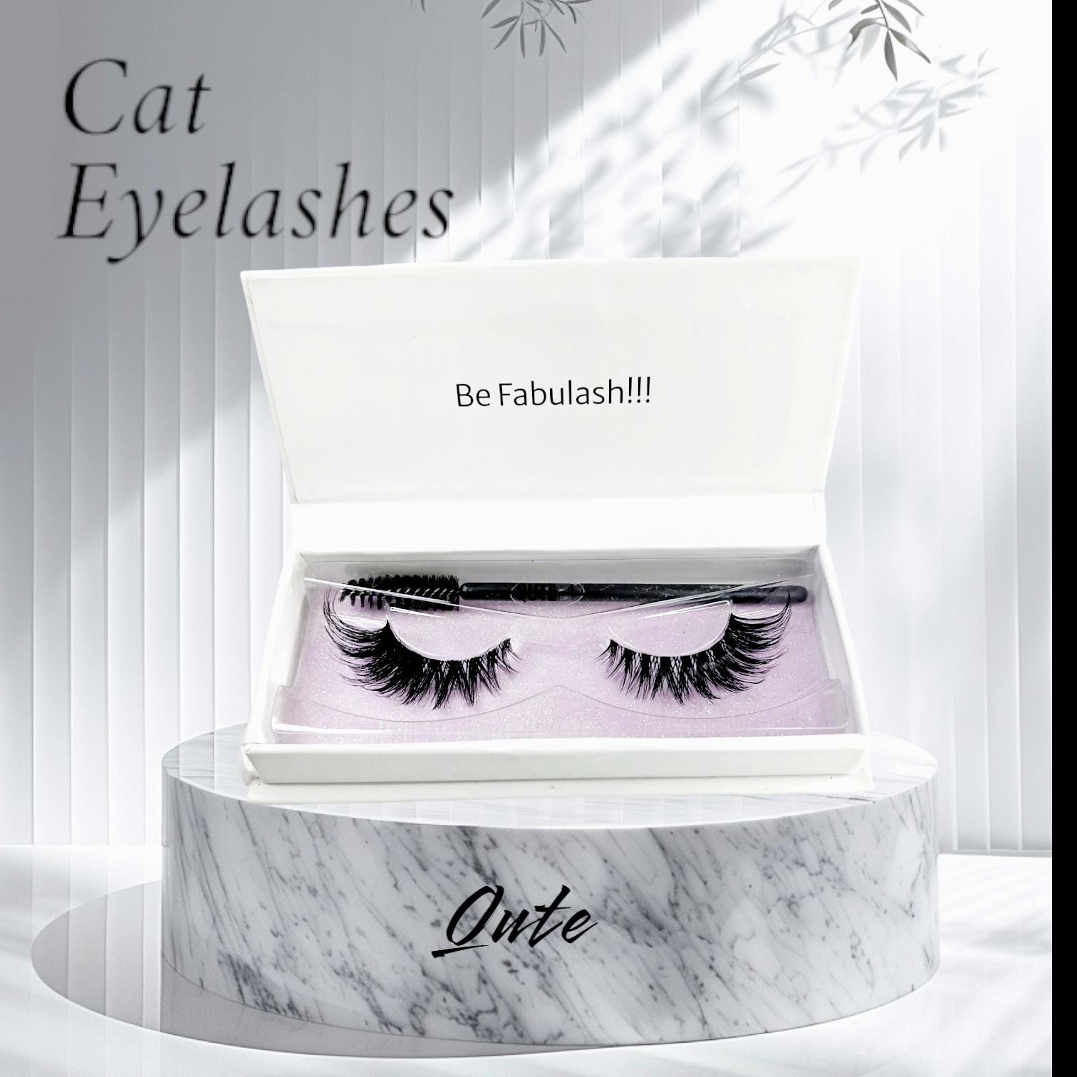 Cat Eyelashes 3D , Natural Look, Fox Lashes, Spiky Fake Eyelashes ...
