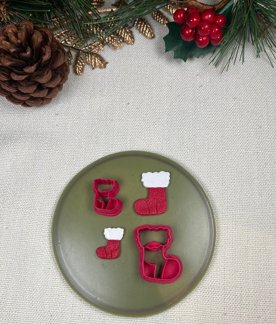 Clay Cutter | Christmas Socks Cutter | Stocking | Tree Decorations ...