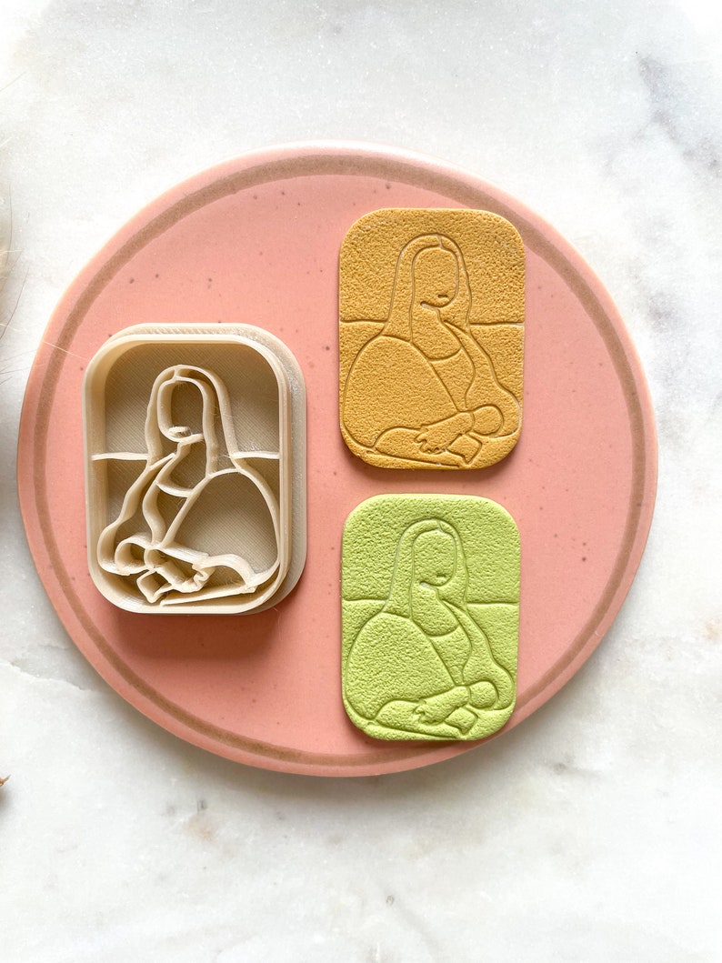 Clay Cutter Mona Lisa Frame Da Vinci Picture Polymer - Etsy