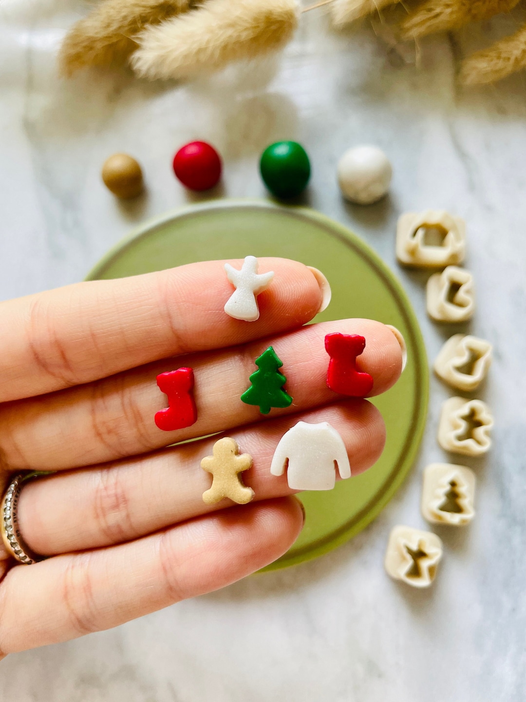 Clay Cutter | 6 X Mini Cutters - Christmas Set | Micro Cutters ...