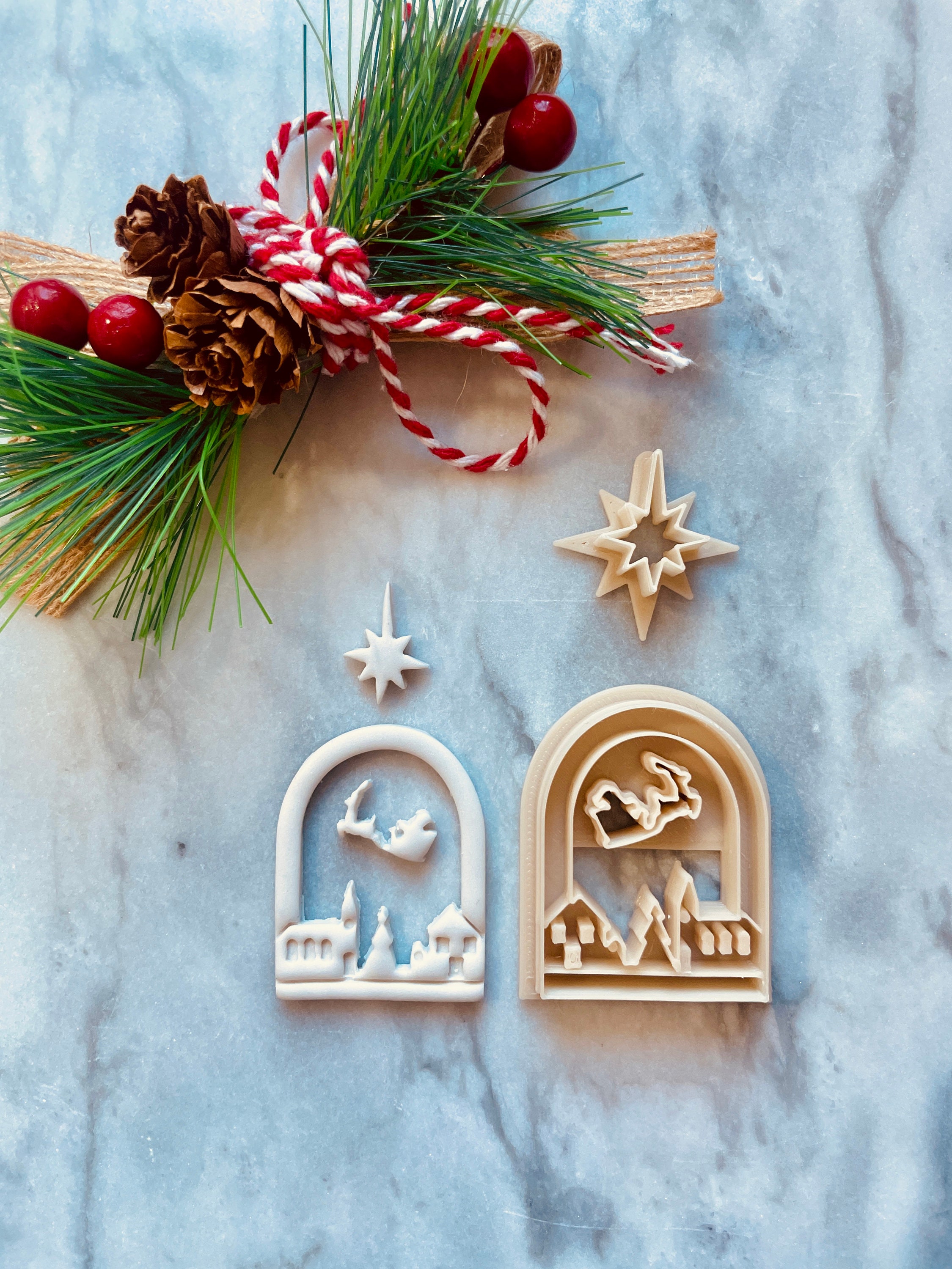 Clay Cutter | Christmas Eve Scene | Nativity Scene | Polymer Clay ...