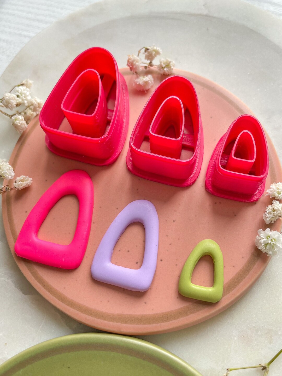 Clay Cutter | Abstract Triangle Shape | Polymer Clay Cutters | Earring ...