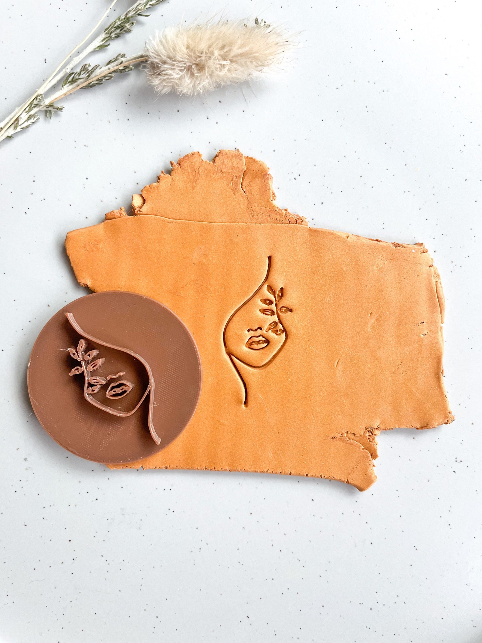 Polymer Clay Stamp Face Line Stamp Polymer Clay Cutters - Etsy