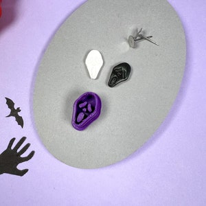 Clay Cutter Scream Mask Shape Panic Face Polymer Clay Cutters Earring ...
