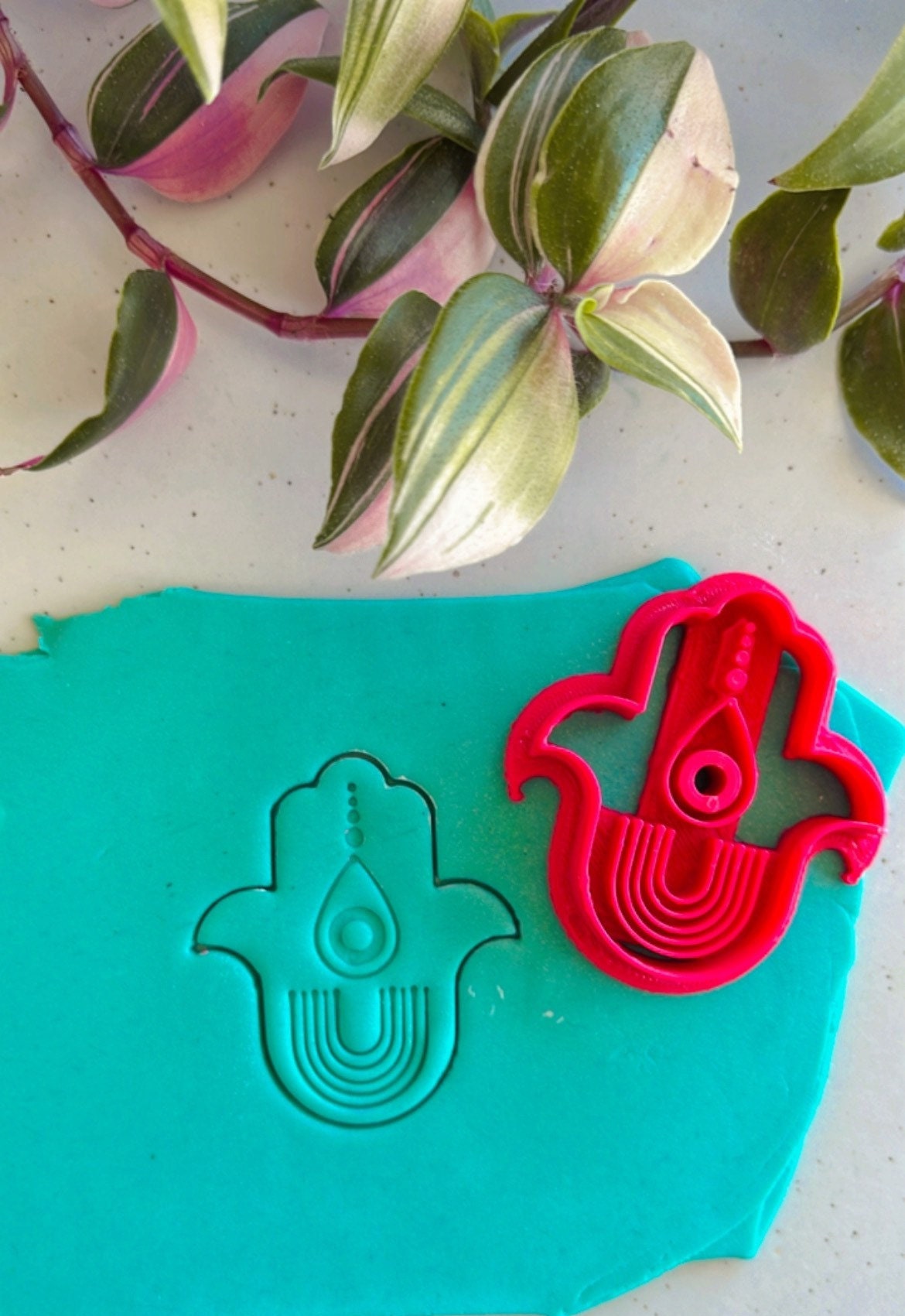 Clay Cutter Hamsa Hand Embossed Shape Polymer Clay - Etsy