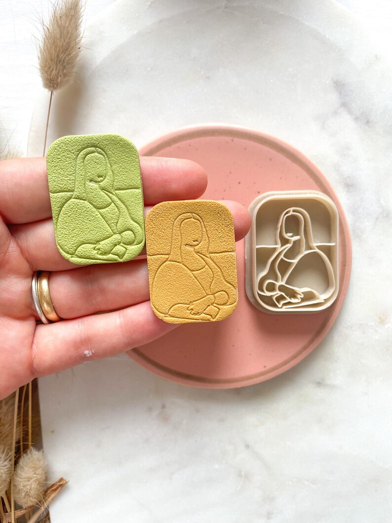 Clay Cutter Mona Lisa Frame Da Vinci Picture Polymer - Etsy