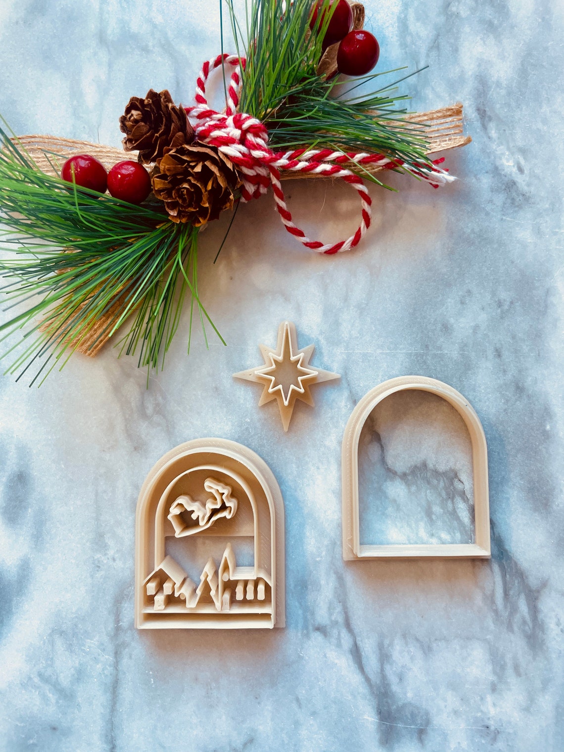 Clay Cutter | Christmas Eve Scene | Nativity Scene | Polymer Clay ...
