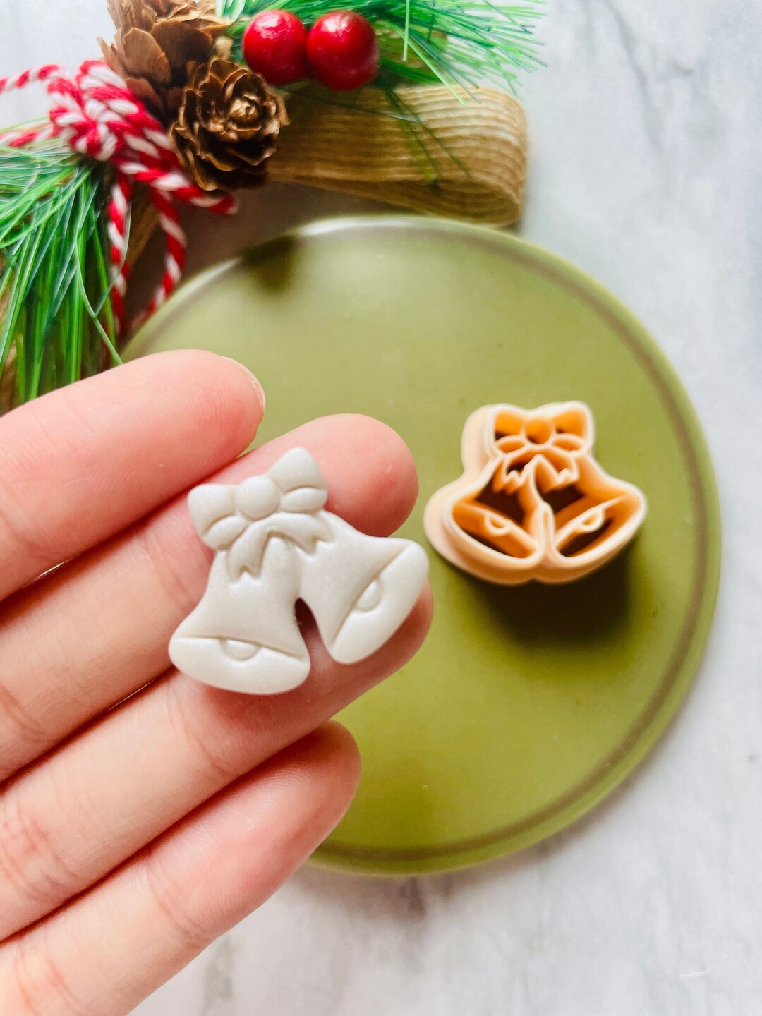Clay Cutter | Double Bell Cutter | Christmas Earring | Tree Decorations ...