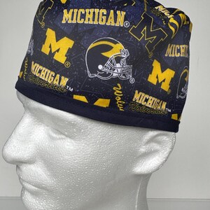 Michigan Wolverines | Scrub Hat | Classic | Surgical Cap | Single Layer ...