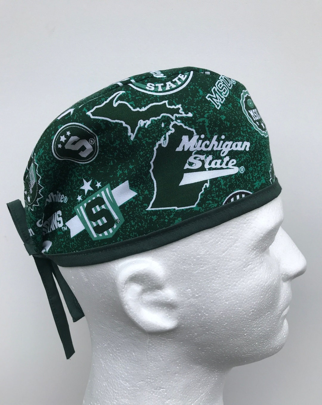 Michigan State | Scrub Hat | Classic | Surgical Cap | Single Layer ...
