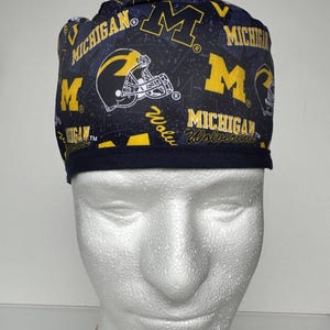 Michigan Wolverines | Scrub Hat | Classic | Surgical Cap | Single Layer ...